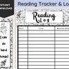 Printable Reading Tracker for Kids, Reading Log, Student Book Chart ...