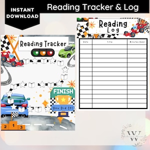 Printable Reading Tracker for Kids, Reading Log, Student Book Chart ...