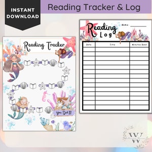Printable Reading Tracker for Kids, Reading Log, Student Book Chart ...