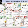 Printable Reading Tracker for Kids, 100 Book Challenge, Bookworm Theme, Student Book Chart ...