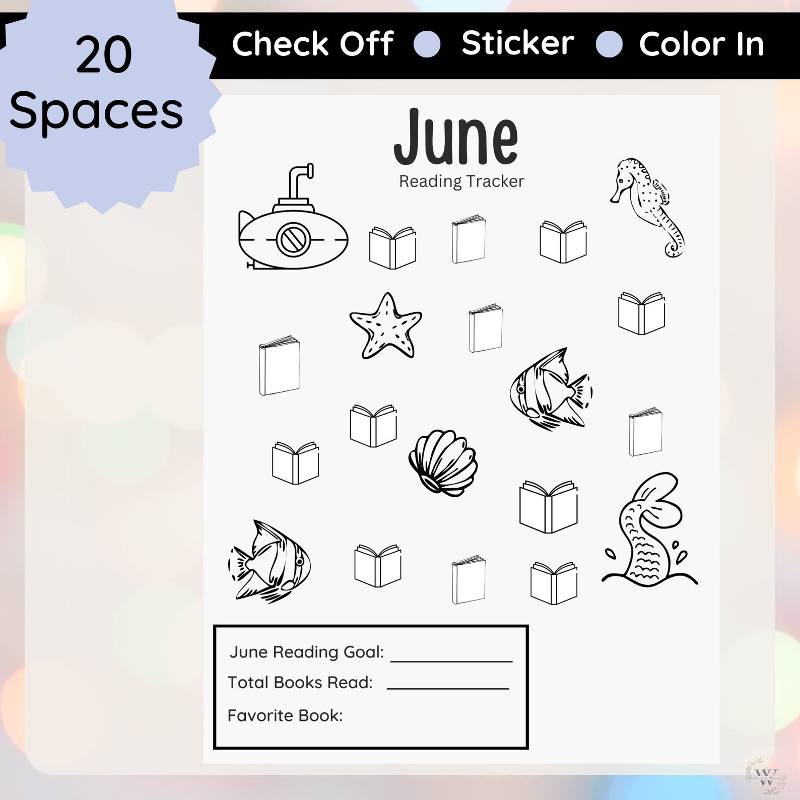 Printable Reading Tracker for Kids, Childrens Goal Chart, Book Log ...