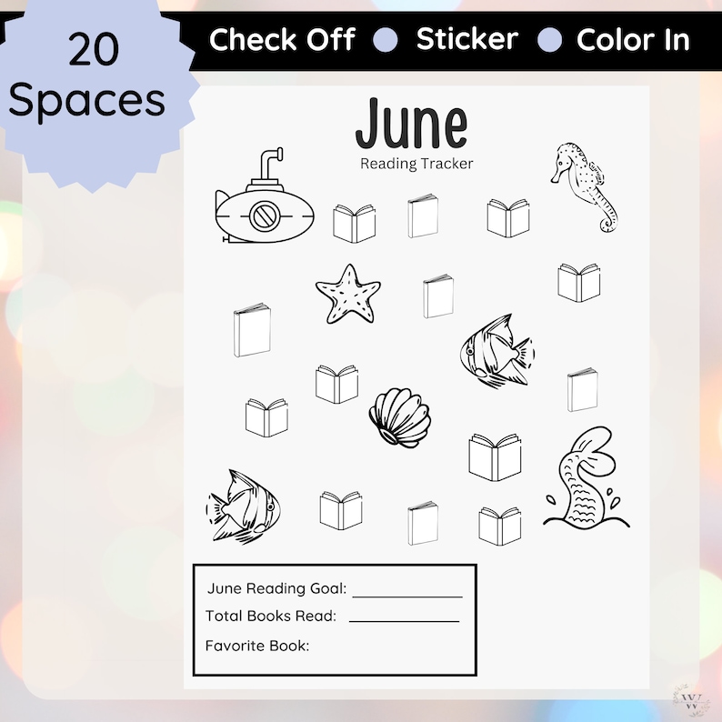 Printable Reading Tracker for Kids, Childrens Goal Chart, Book Log ...