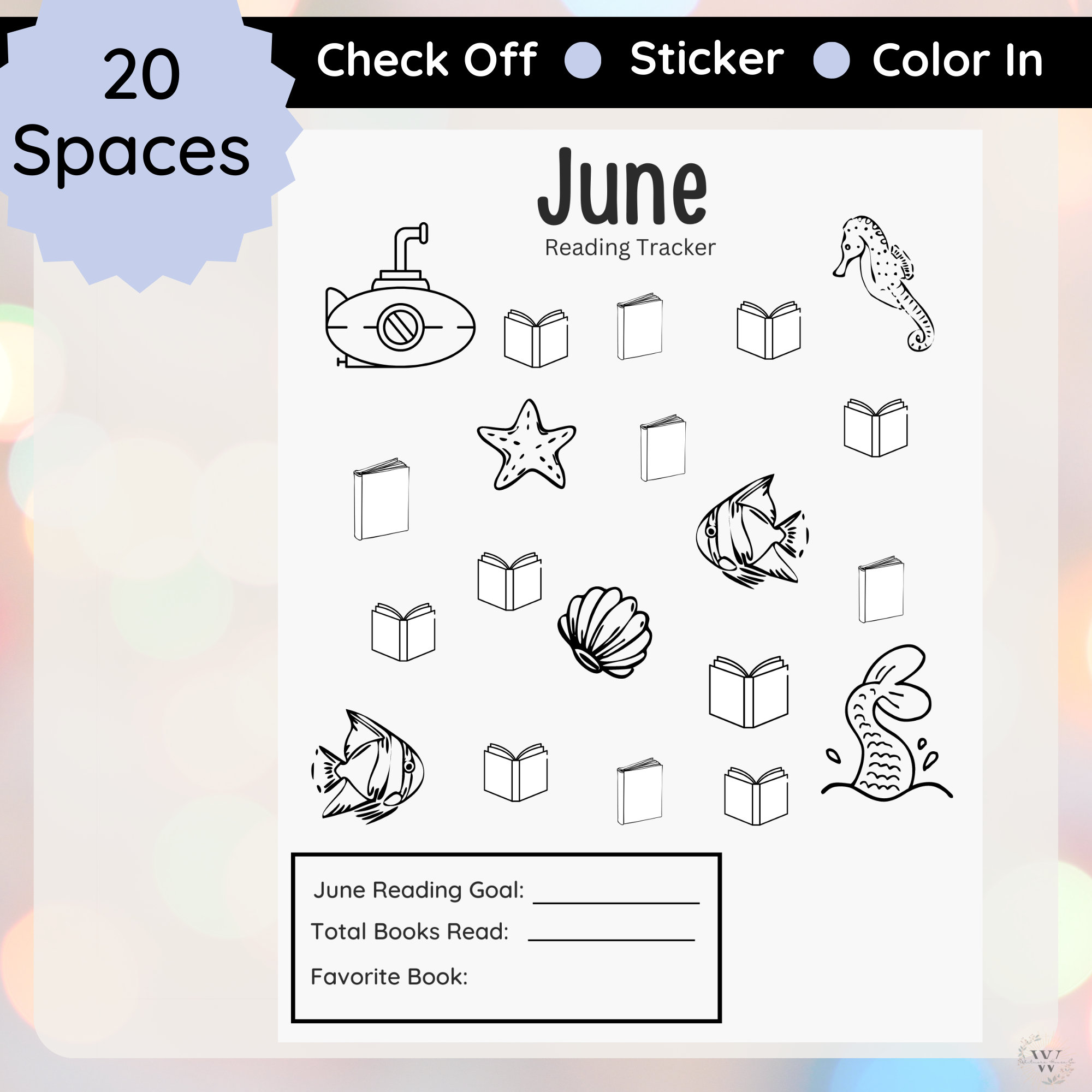 Printable Reading Tracker for Kids, Childrens Goal Chart, Book Log ...