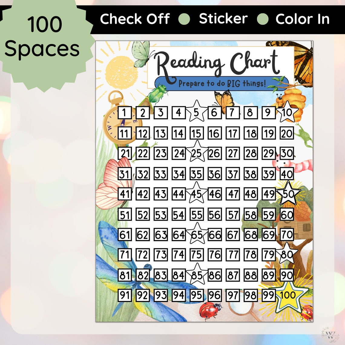 Printable Reading Tracker for Kids, 100 Book Challenge, Summer Reading ...