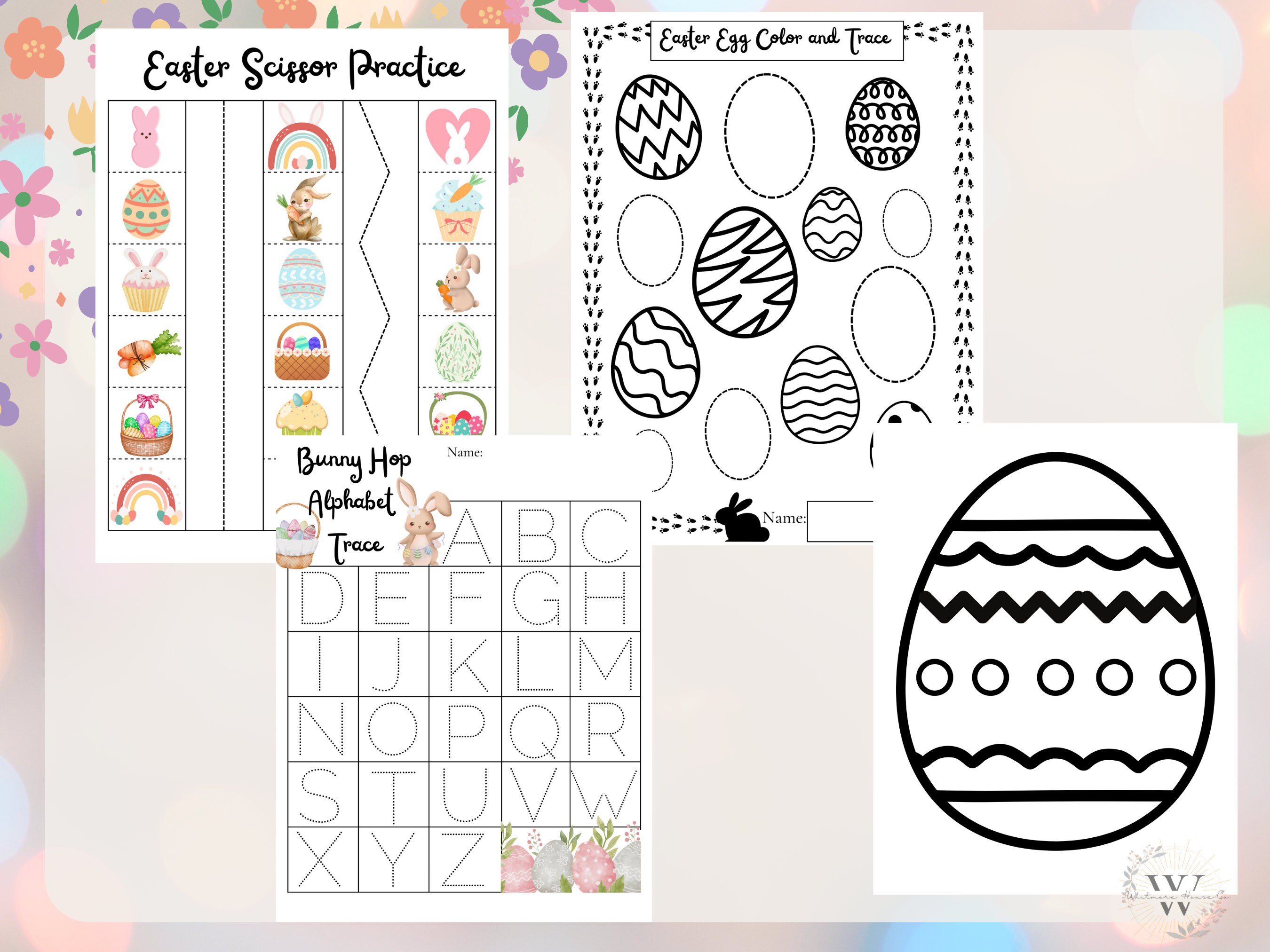Easter Coloring Pages for Kids, Easter Activities for Preschool, Easter ...