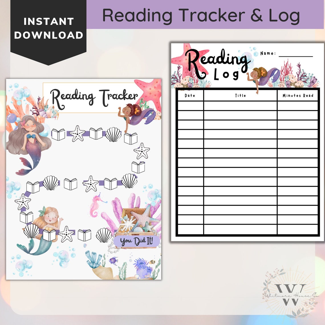 Printable Reading Tracker for Kids, Reading Log, Student Book Chart ...