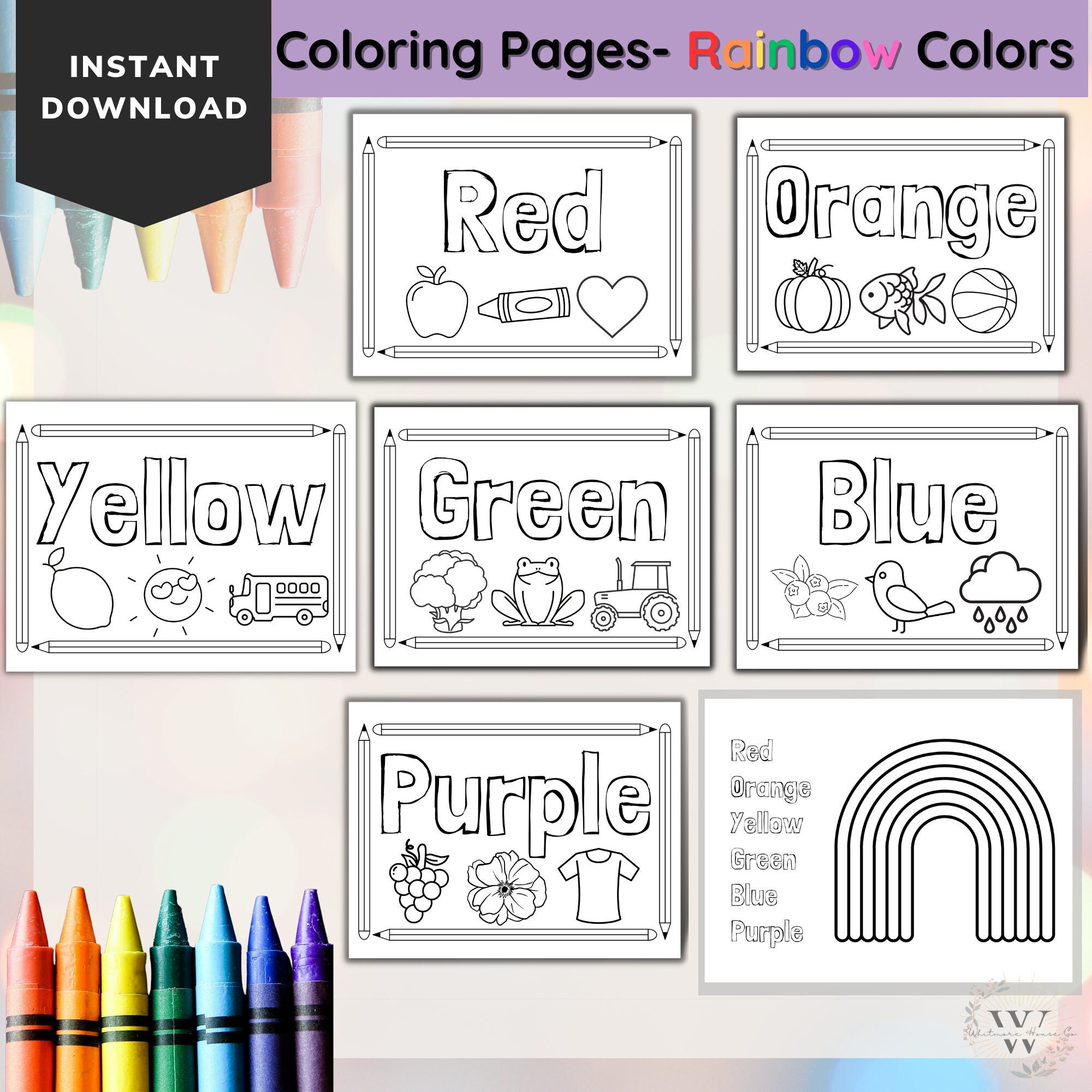 Printable Coloring Pages for Kids, Early Education Tools, Childrens ...