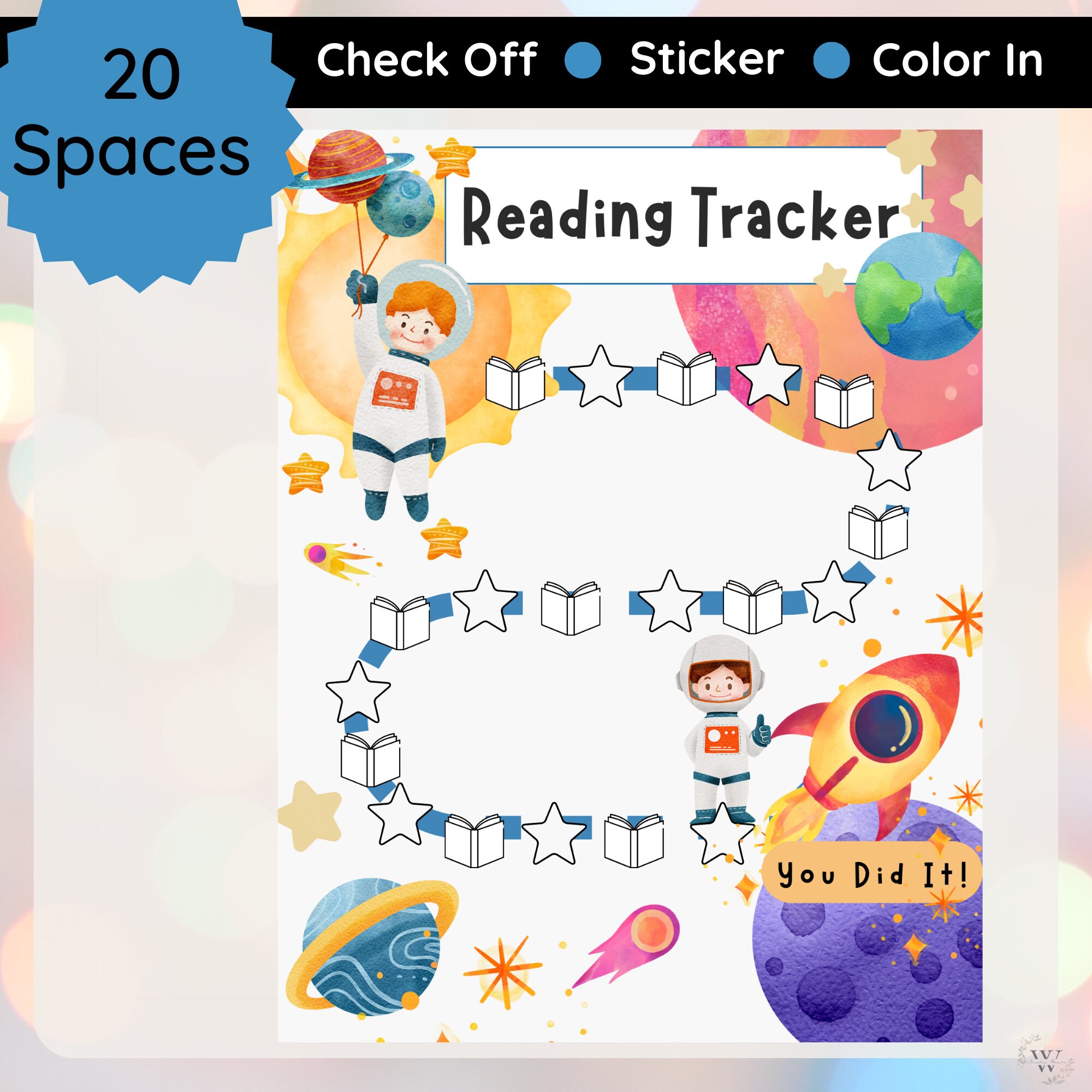 Printable Reading Tracker for Kids, Reading Log, Student Book Chart ...