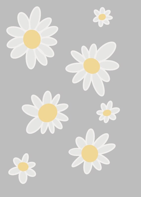 Daisy Cute Digital Wall Decor - Etsy