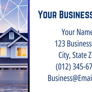 Modern Home Business Card - Etsy