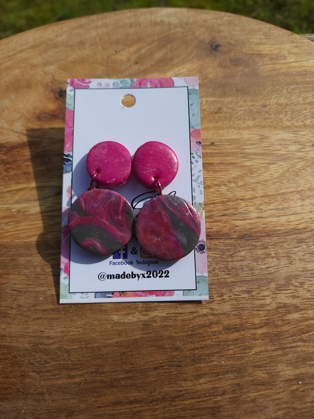 Barbie Inspired Pink Disc Drops - Etsy