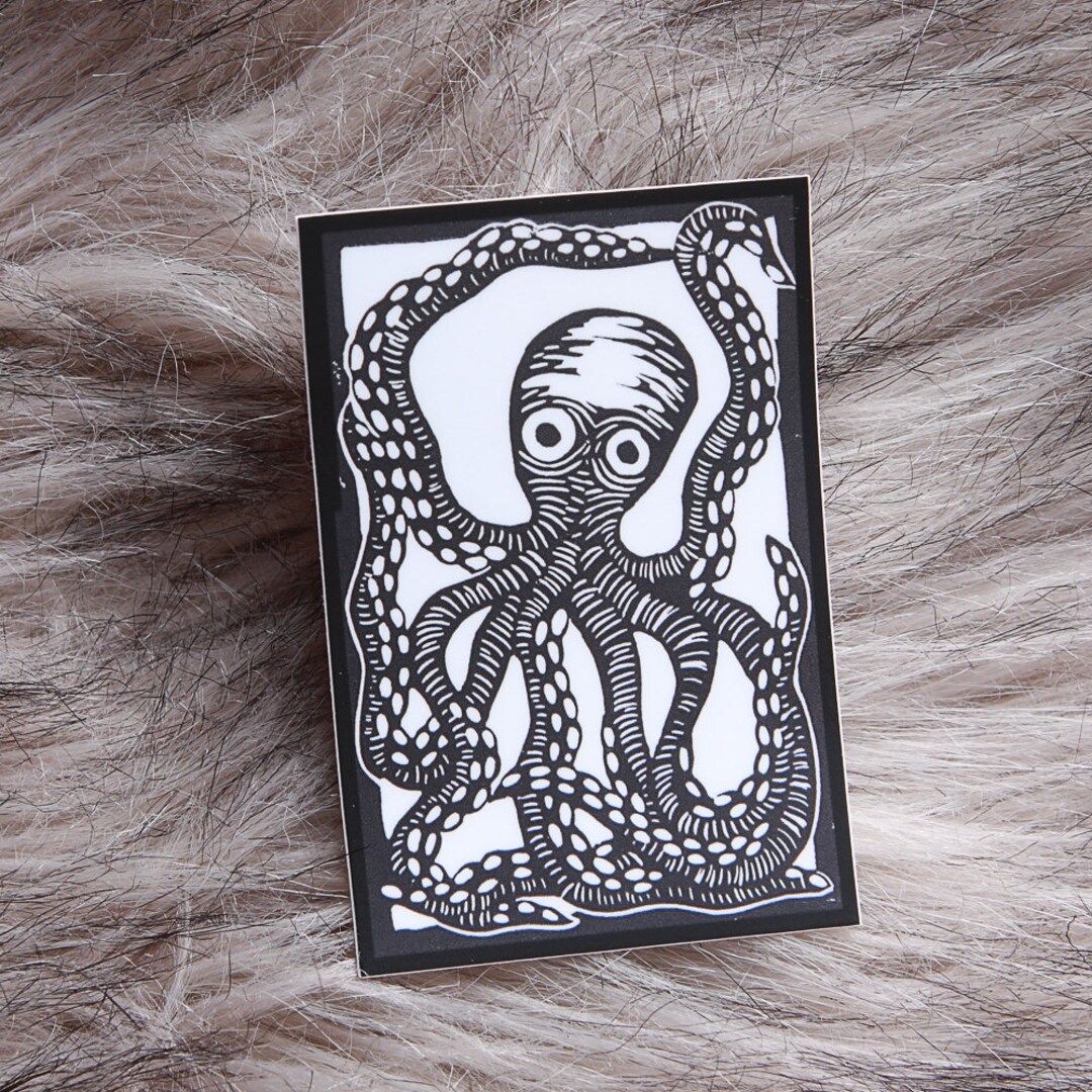Billy (octopus) - Vinyl Sticker - Etsy