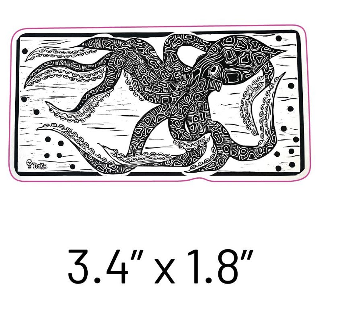 Blue Ringed Octopus- Sticker - Etsy