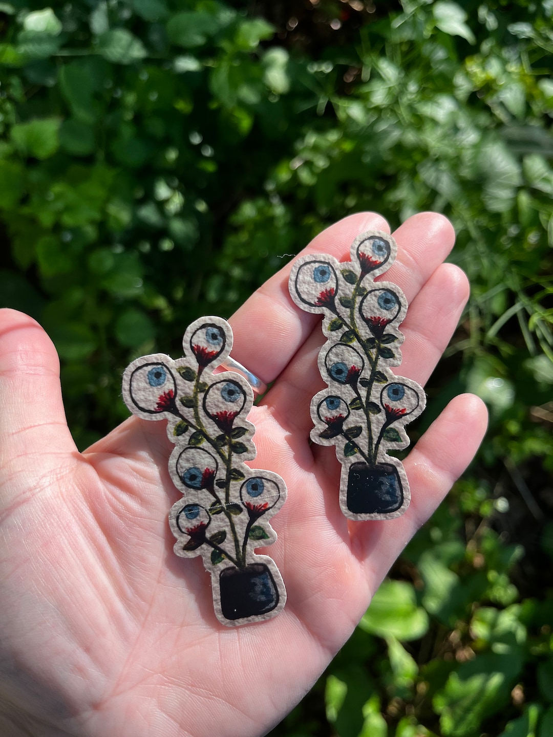 Eyeball Flowers - Watercolor Eyeball Plant Sticker - Etsy