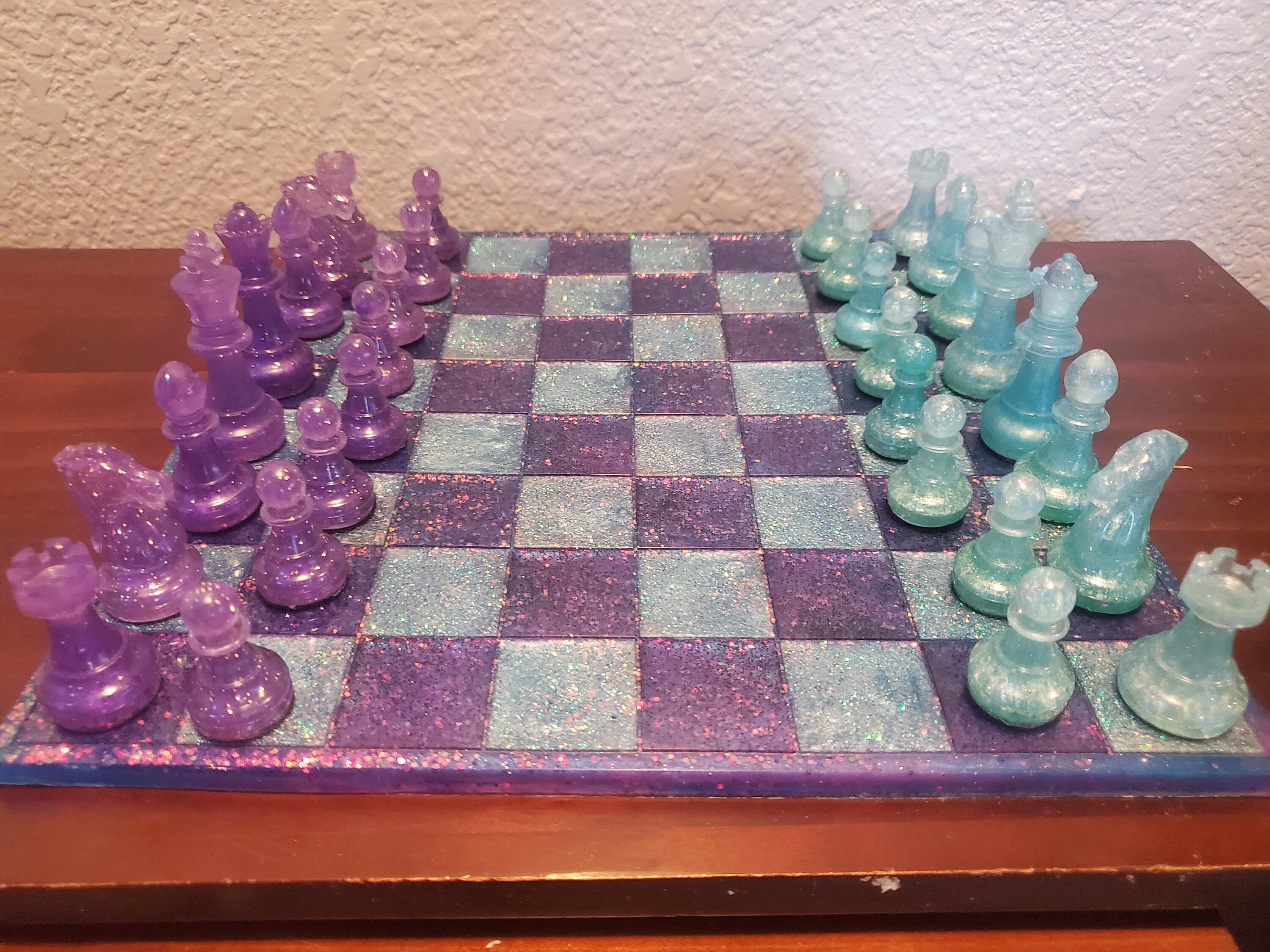 Custom Chess Set Resin Chess Set Custom Checkers Set Custom Checker ...