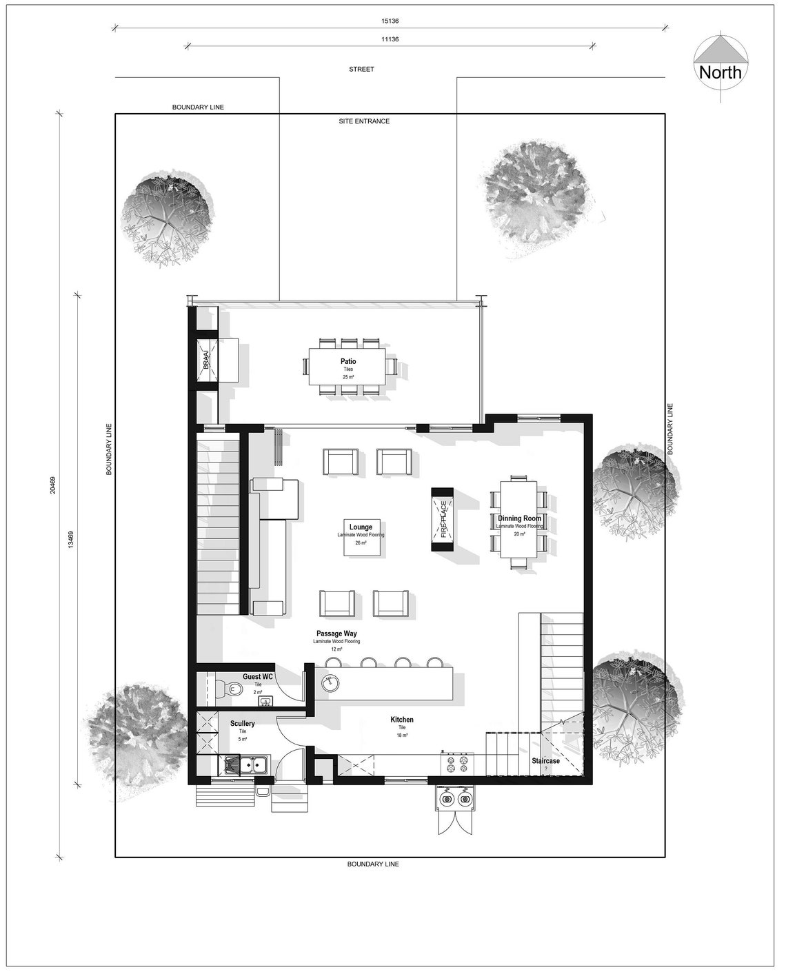 3 Bedroom, 2 Bedroom , 2 Garages, 306m2 (3293.7ft2) (11.14m X 13.29m ...