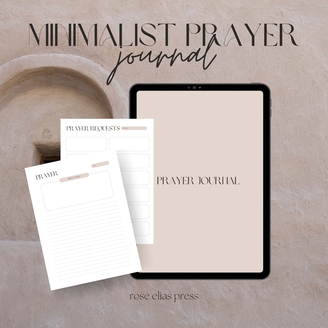 Minimalist Digital Prayer Planner Printable Prayer Journal Undated ...