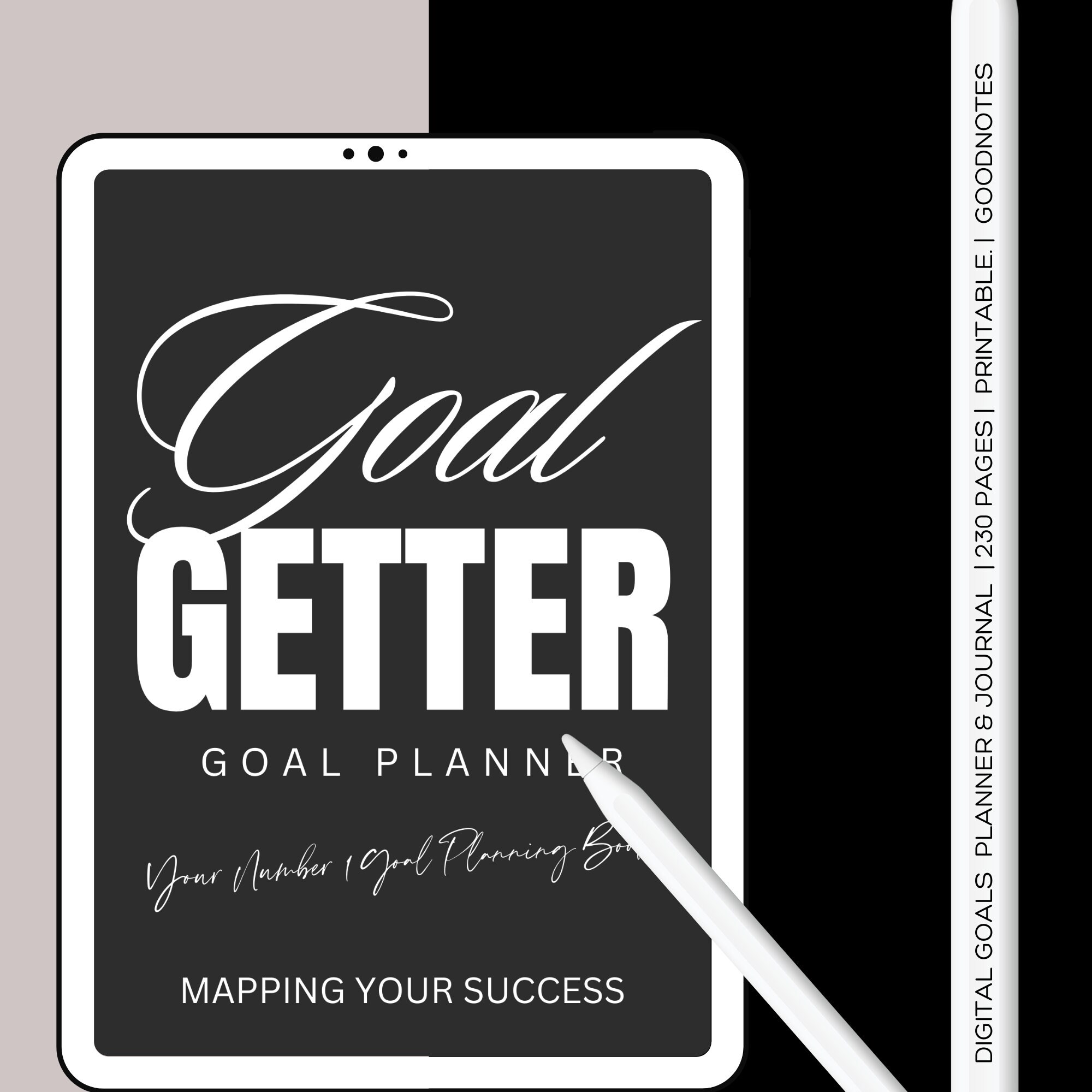 Digital Goal Planner, Printable Goal Planner, Daily Planner, Undated ...