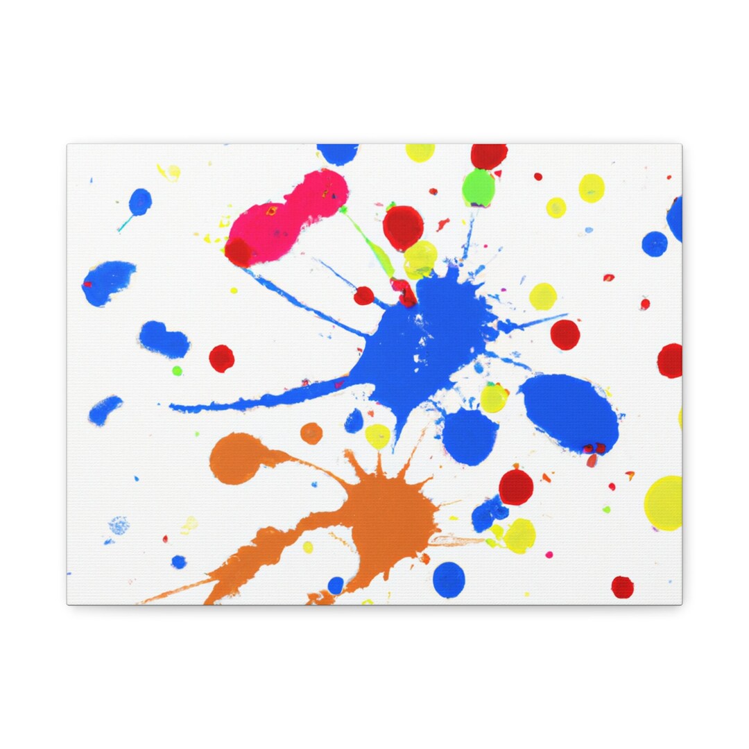 Paint Splatter Painting - Etsy