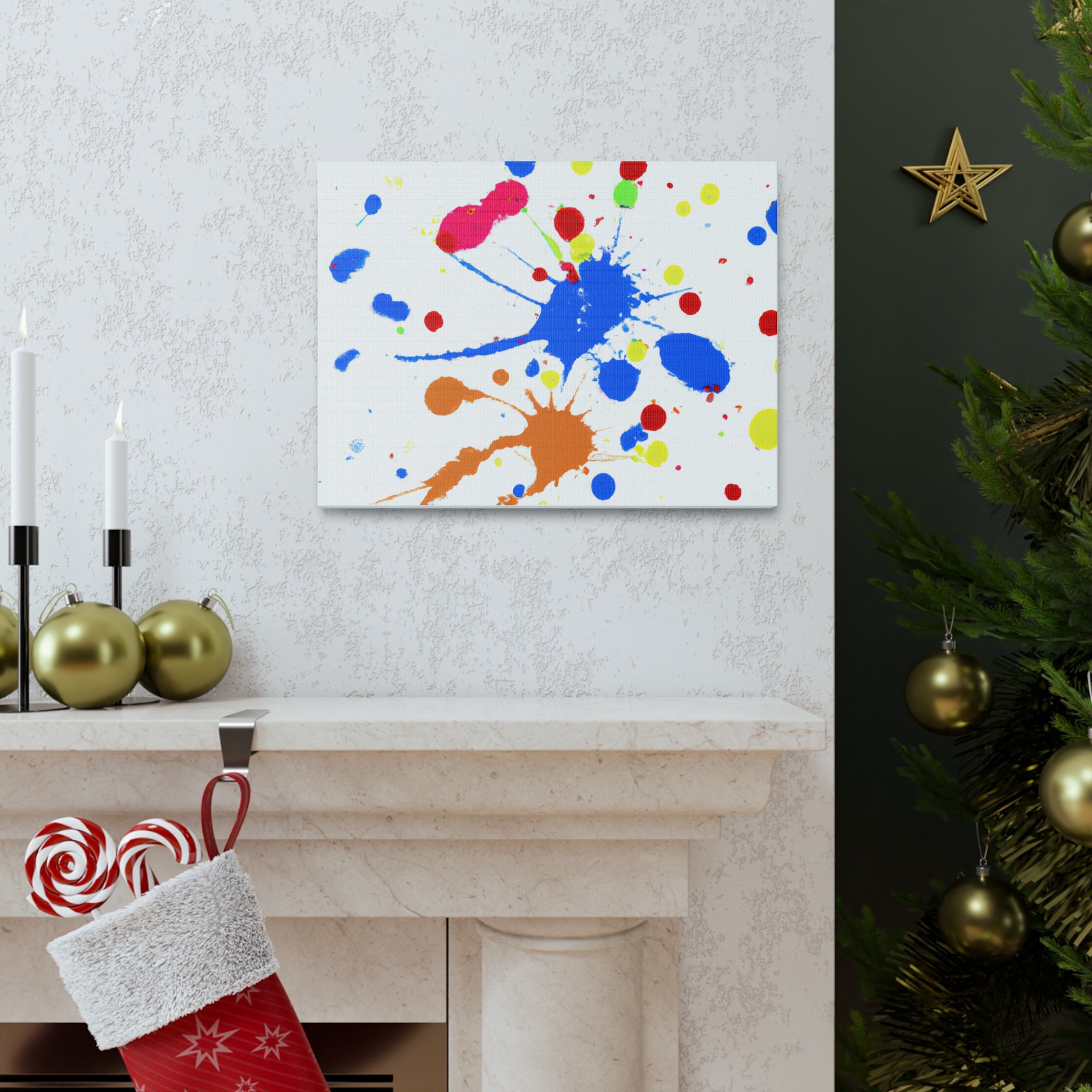 Paint Splatter Painting - Etsy