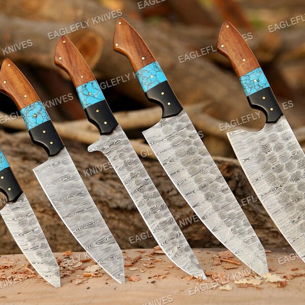 Turquoise Knife Set - Etsy