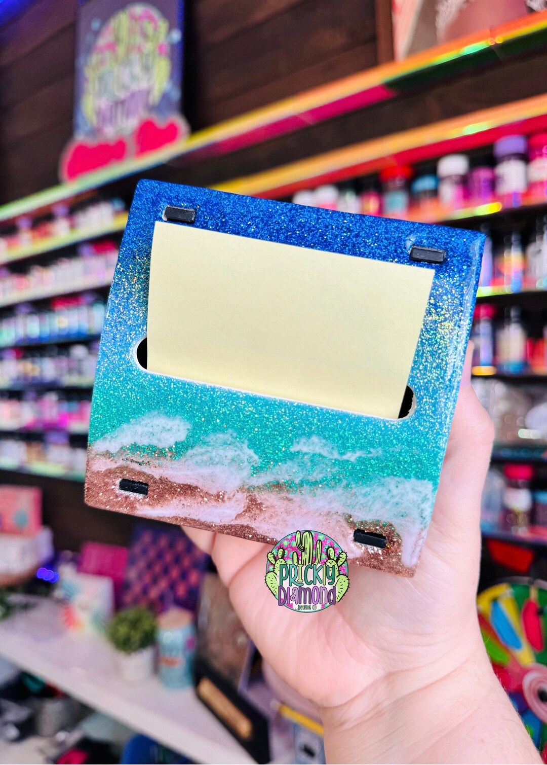 Custom Beach Theme Sticky Note Dispenser - Etsy