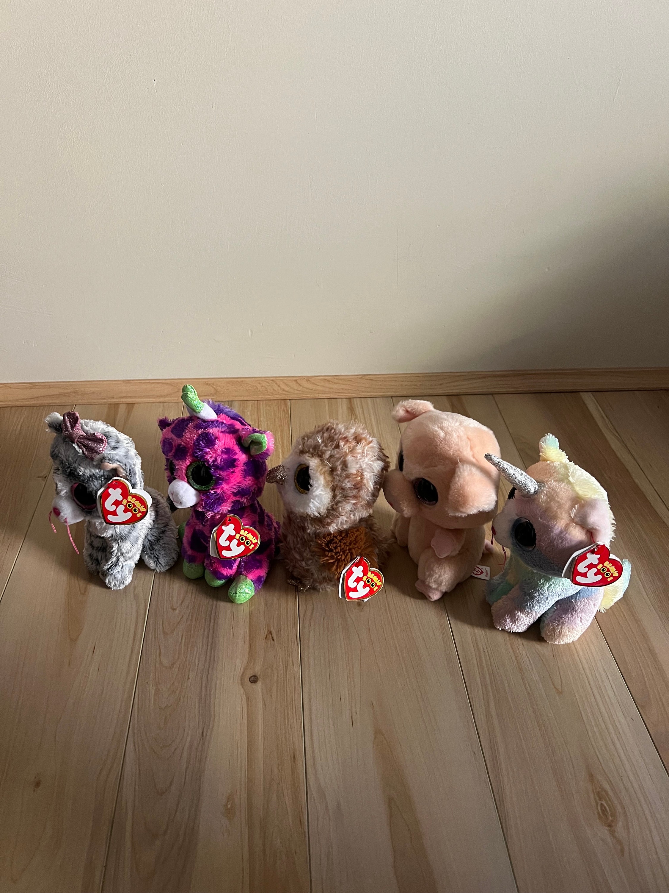Ty Beanie Boos gilbert piggley kiki percy heather Plushs 5 Pieces - Etsy
