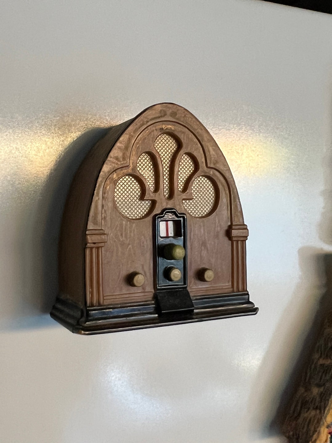 ACME Refrigerator Magnet Dollhouse Mini Retro Radio Turn Dial Vintage ...