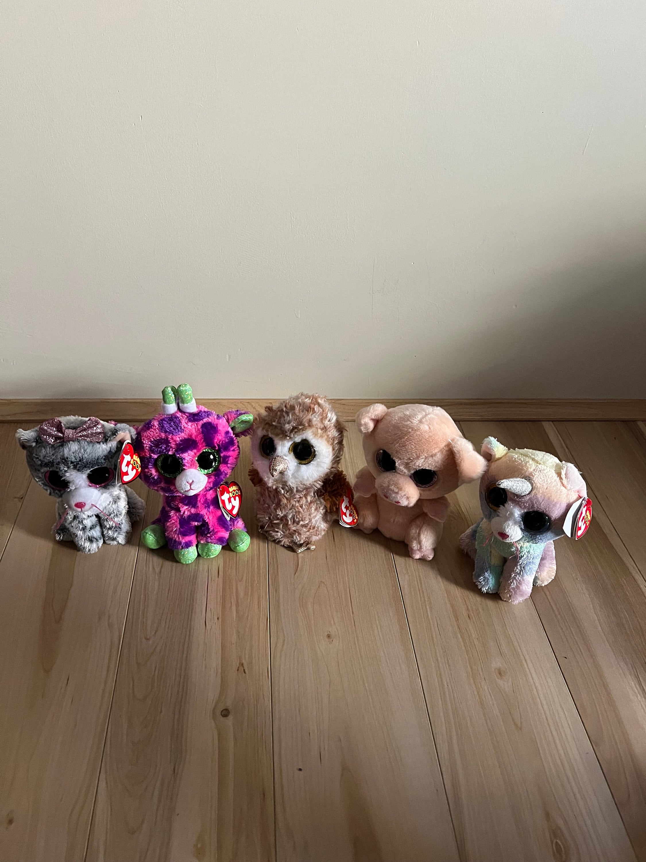 Ty Beanie Boos gilbert piggley kiki percy heather Plushs 5 Pieces - Etsy