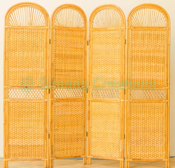 Handcrafted Rattan Partitions Rattan Privacy Screen Rattan - Etsy
