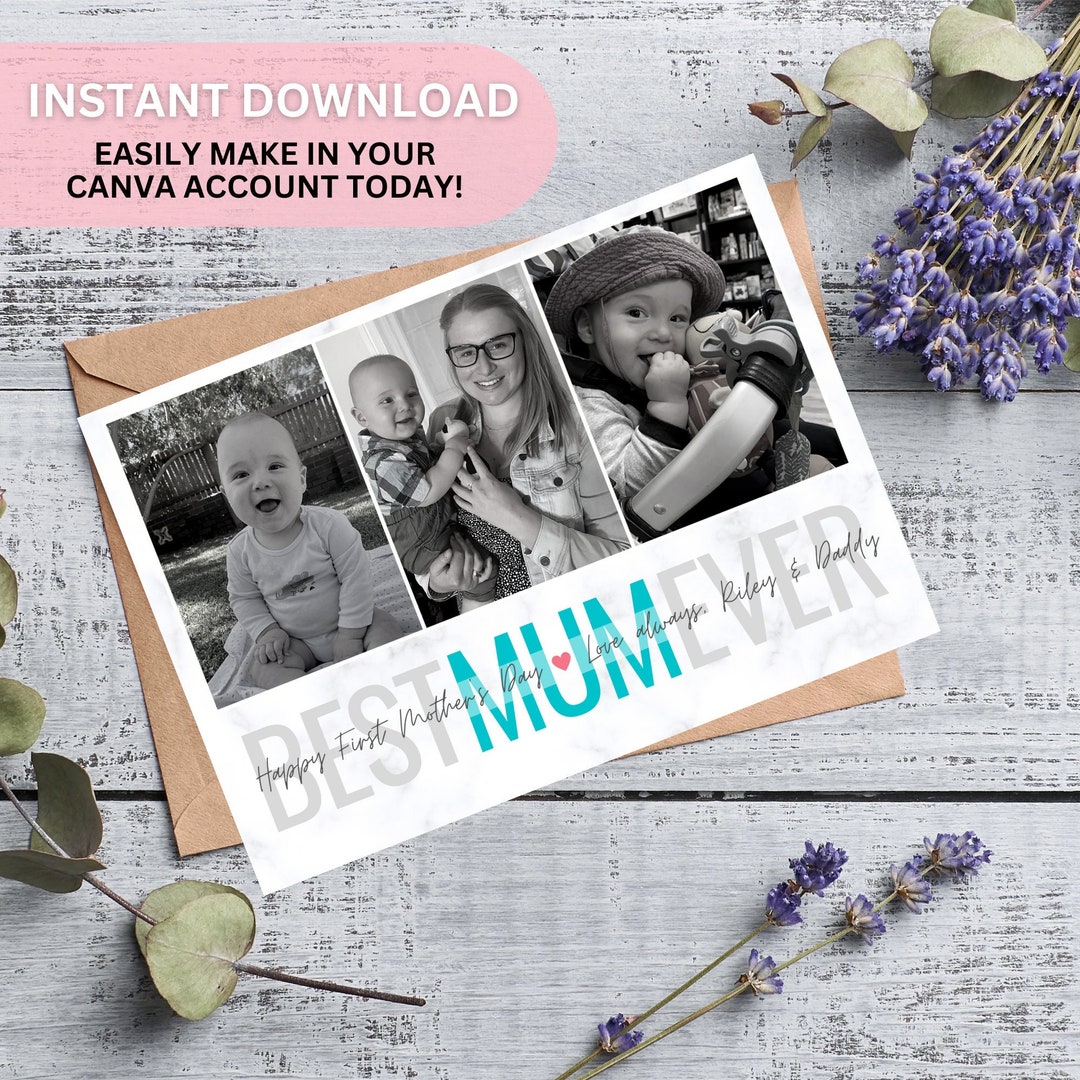 Best Mum Ever Photo Collage - Etsy
