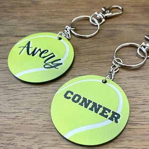 Bag Tag Keychain Tennis Team Personalized Gift for Coach Appreciation ...