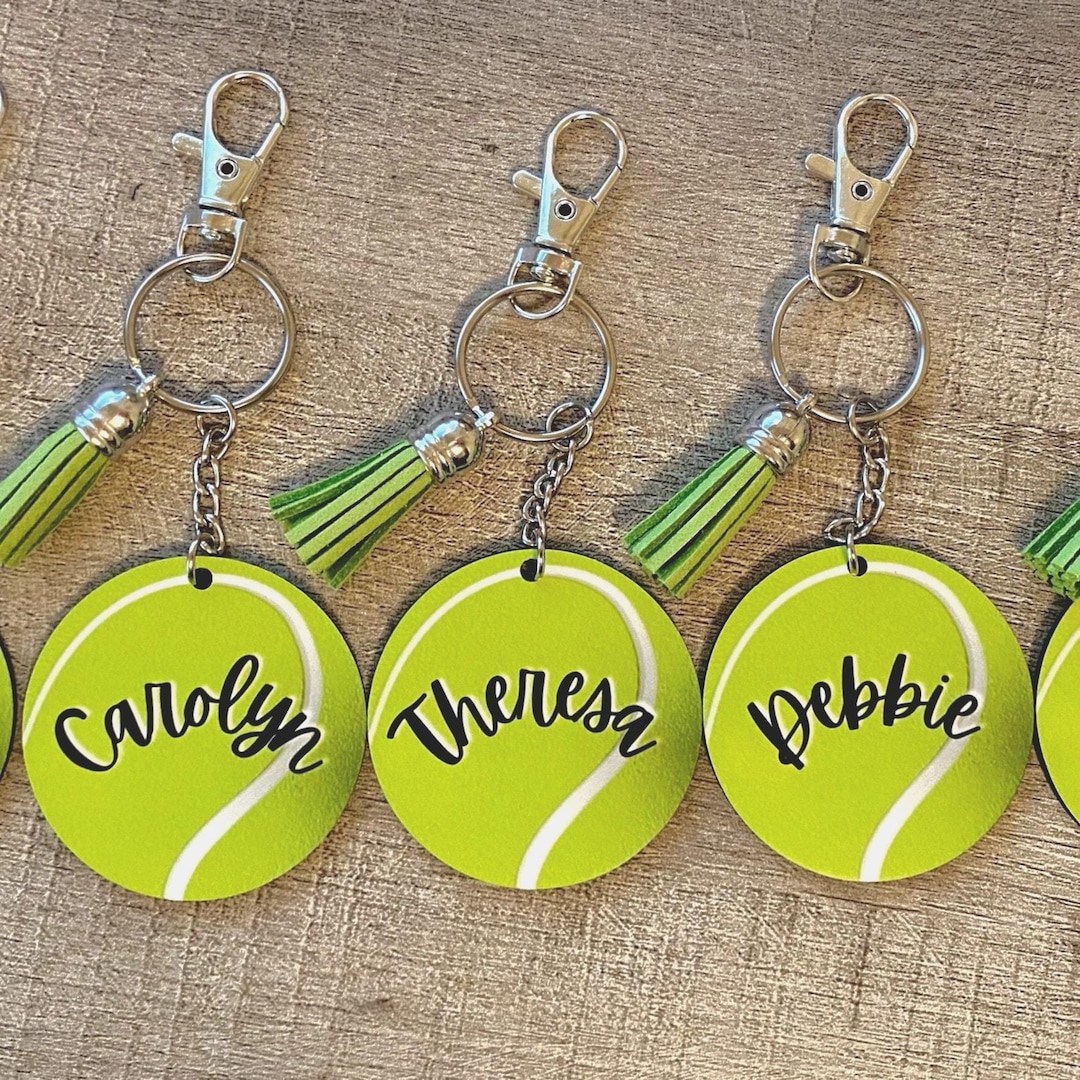 Bag Tag Keychain Tennis Team Personalized Gift for Coach Appreciation ...