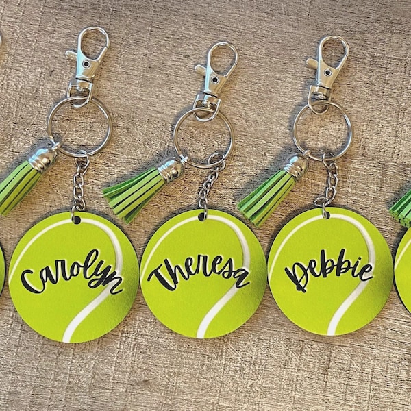 Tennis Bag Tag - Etsy