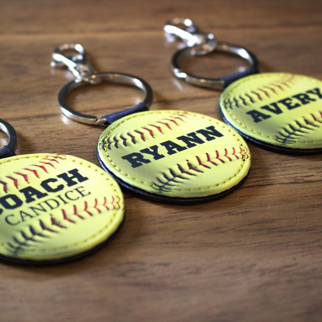 Custom Softball Tags for Bags Personalized Name Tag Softball Team Bulk ...
