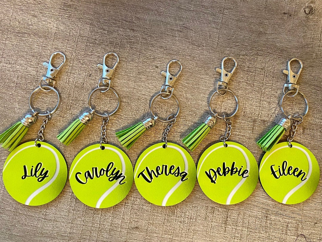 Bag Tag Keychain Tennis Team Personalized Gift for Coach Appreciation ...