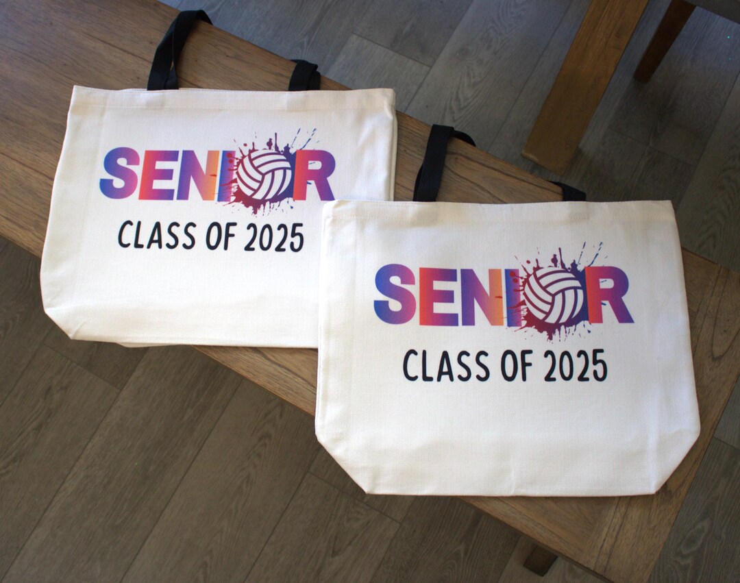 Volleyball Team Senior Gift Bag Customized Volleyball Tote Bags ...