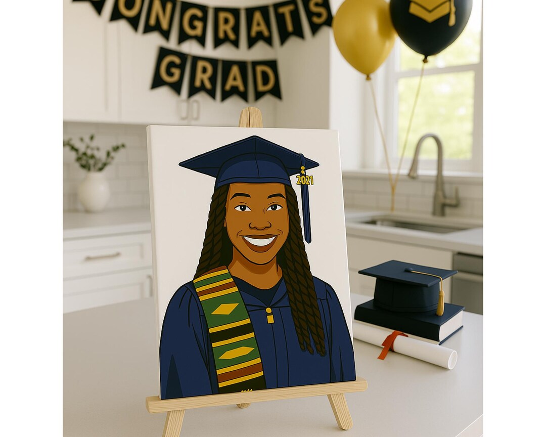 Graduate Self Portrait Paint Kit | Paint the Grad | Gradutation Gifts ...