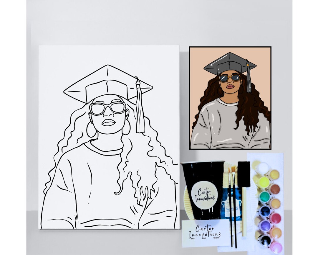 Graduation Paint Party , Class of 2024 Personalized Grad Sis - Etsy