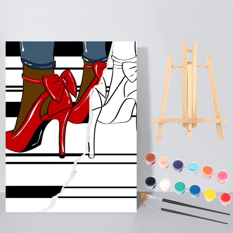 Painted High Heels - Etsy