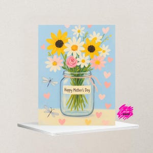 Mother’s Day Flower Mason Jar Painting | Canvas Paint Kit Activity ...