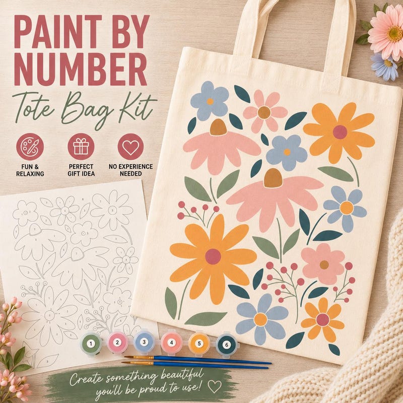 Paint Tote Bag Kit - Etsy