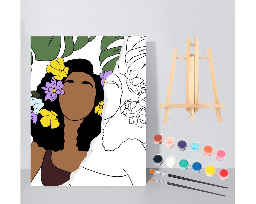 Paint on Canvas | Girls Night Out | Sip & Paint | Coloring Page ...