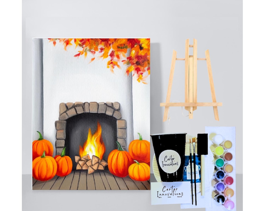 Fall Paint Party | Paint Party Canvas | Paint Kit | Girls Night Out ...
