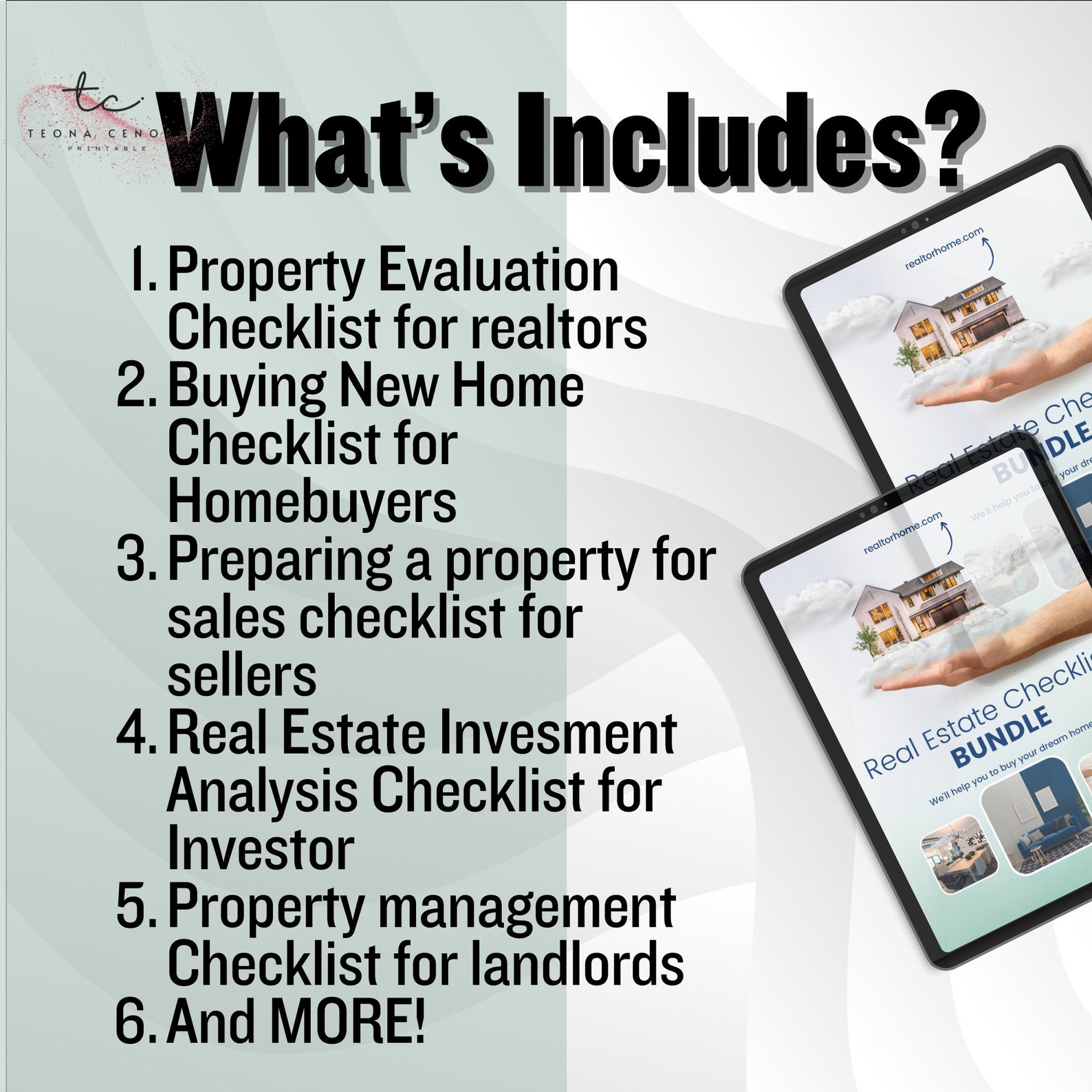 Real Estate Agent Checklist Bundle: Canva Template (digital Download ...