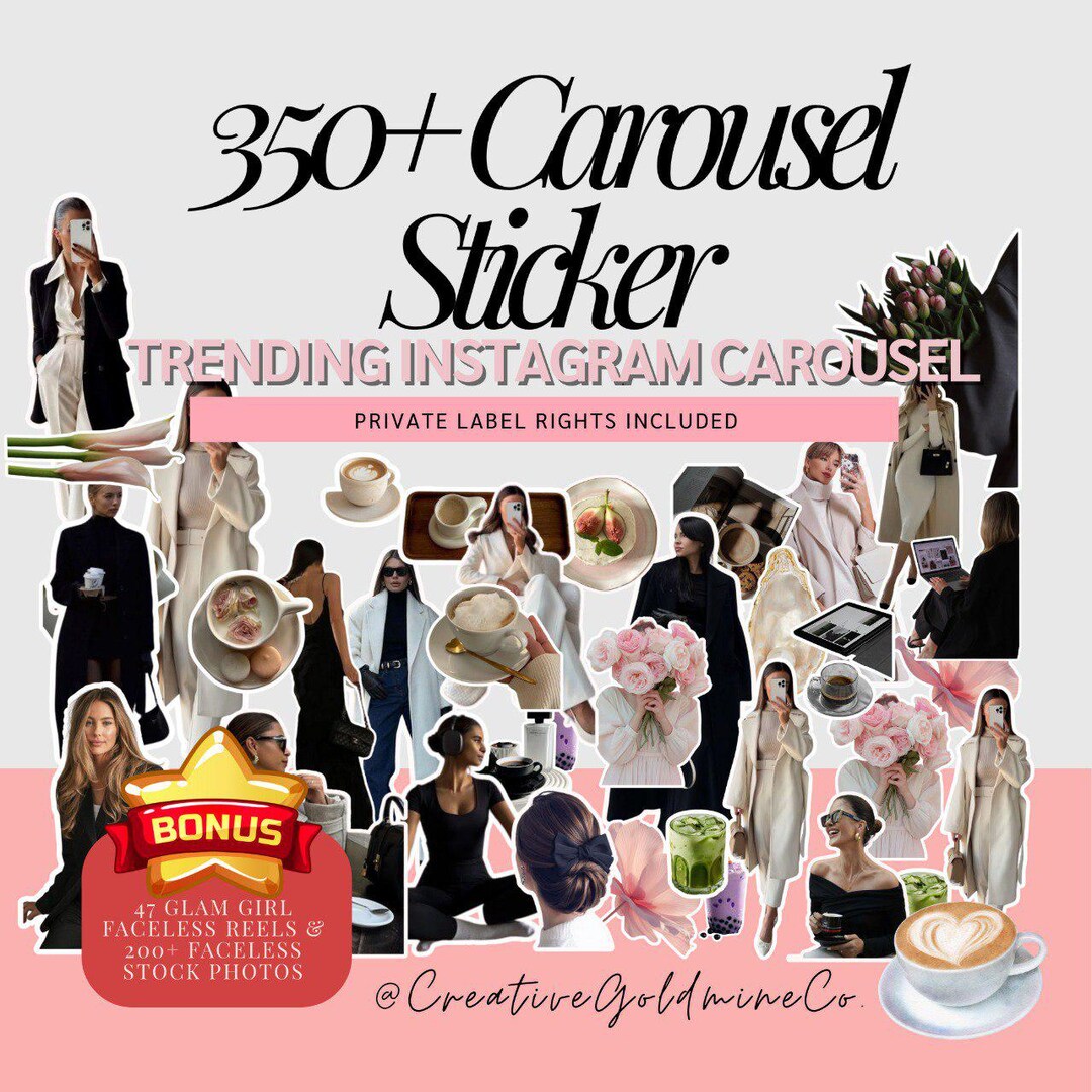 350+ Instagram Carousel Stickers | Canva Instagram Carousel Elements ...