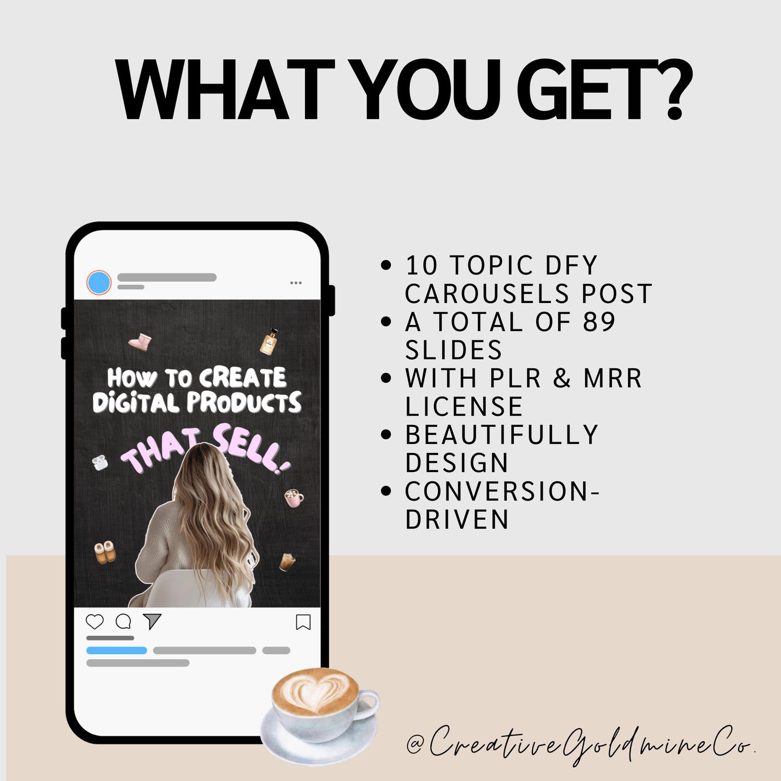 Aesthetic Carousels for Instagram and Threads | 10 Viral Canva Posts ...