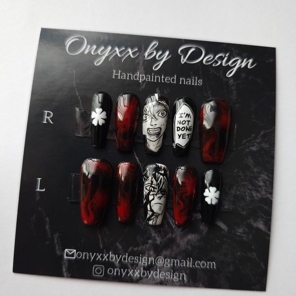Sukuna Nails - Etsy