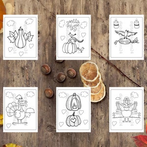 Thanksgiving Coloring Pages for Kids & Adults, Fall Coloring Pages ...
