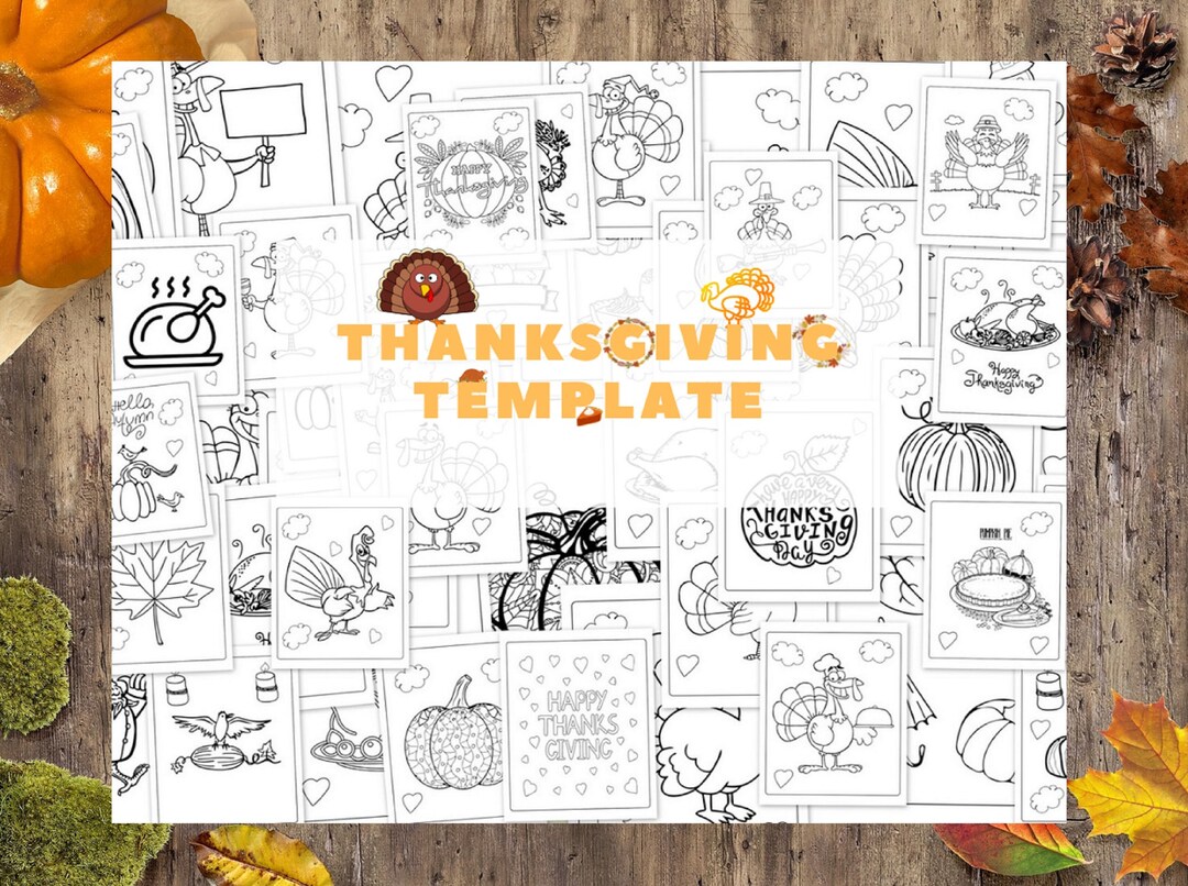 Thanksgiving Coloring Pages for Kids & Adults, Fall Coloring Pages ...